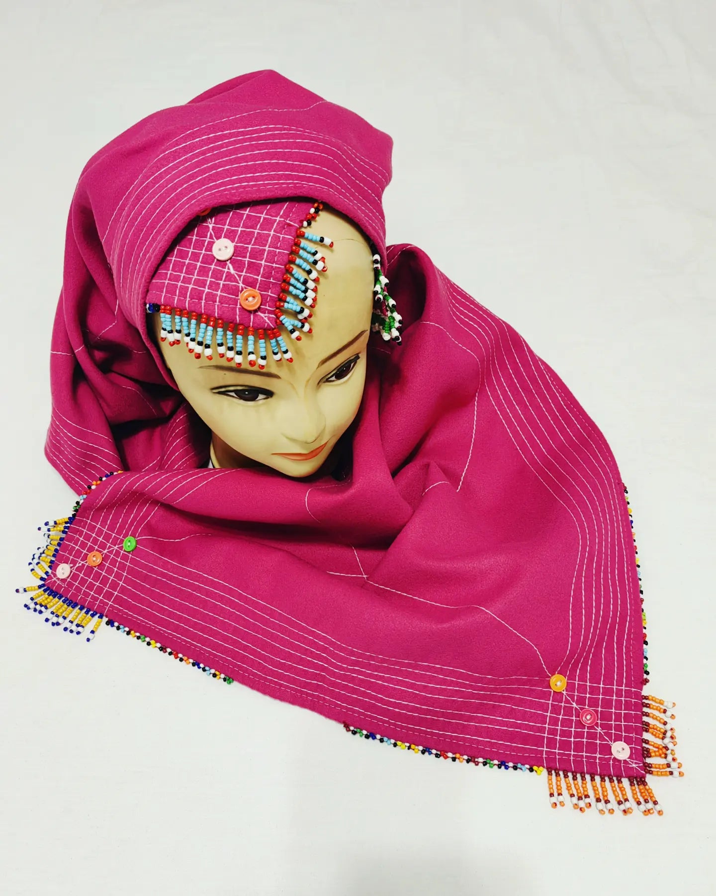 Beaded Rectangle Doek – Nam Jewelry