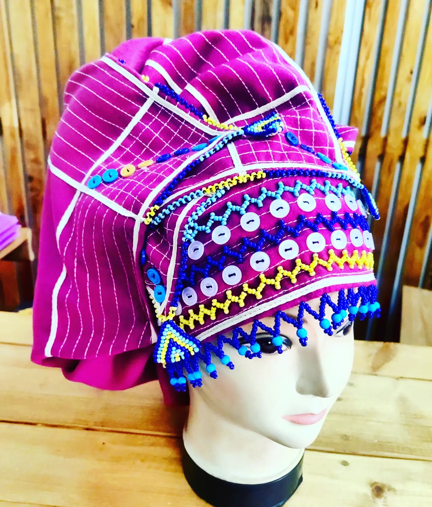 Oversize Rectangle Beaded Doek – Nam Jewelry